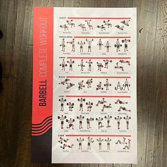 Barbell Workout Poster